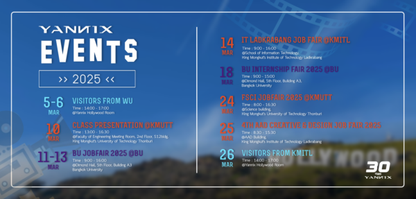 Yannix – Work in Hollywood Live in Thailand – YANNIX