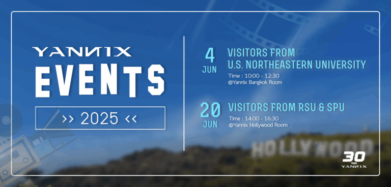 Yannix – Work in Hollywood Live in Thailand – YANNIX